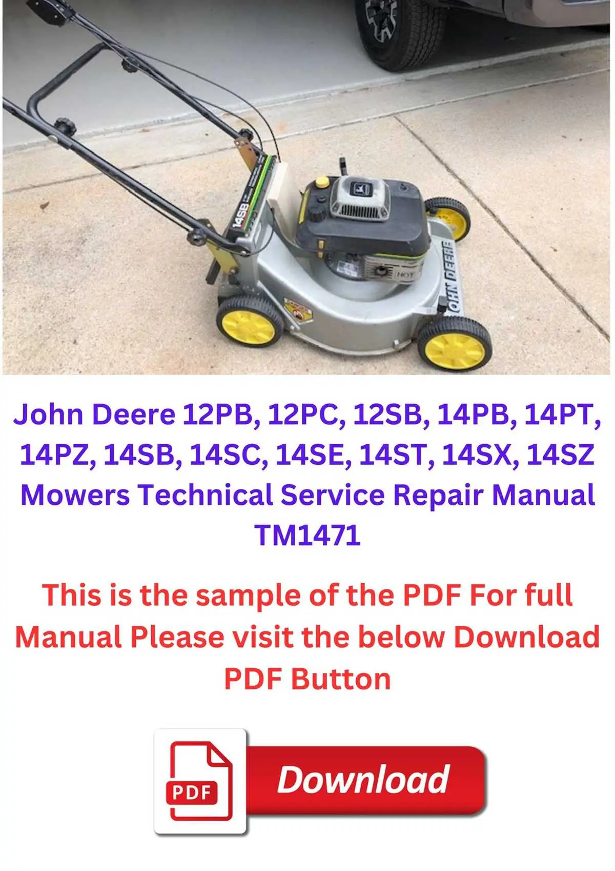 Diagrama de cableado John Deere 14SE