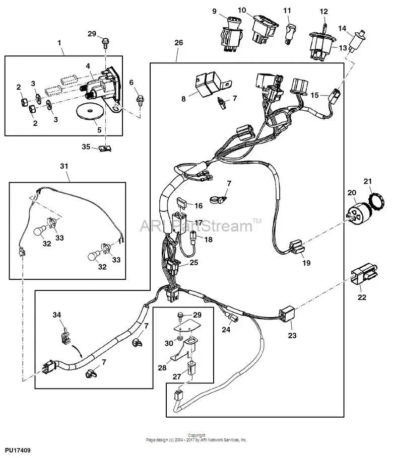 Diagrama de cableado John Deere 108