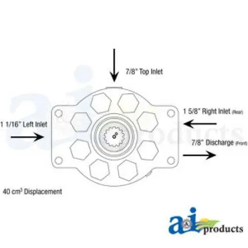 Diagrama de piezas del tractor John Deere 2040