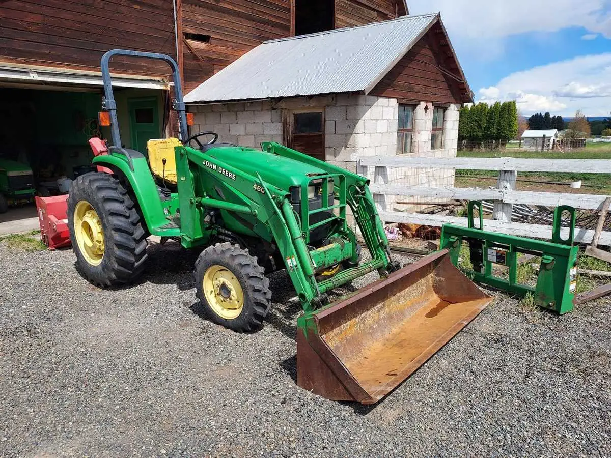 Diagrama de partes cargador delantero tractor John Deere 460