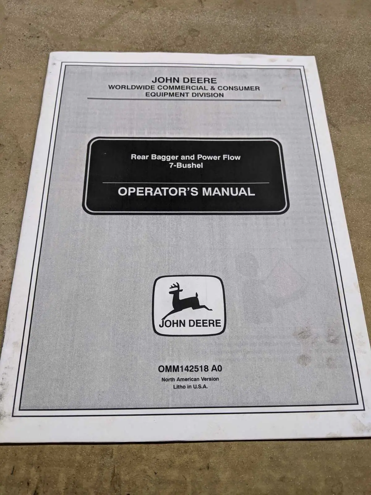 Diagrama de piezas para la bolsa de 7 bushels John Deere