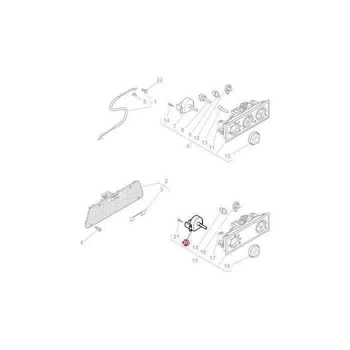 Diagrama del sistema de aire acondicionado John Deere 4440